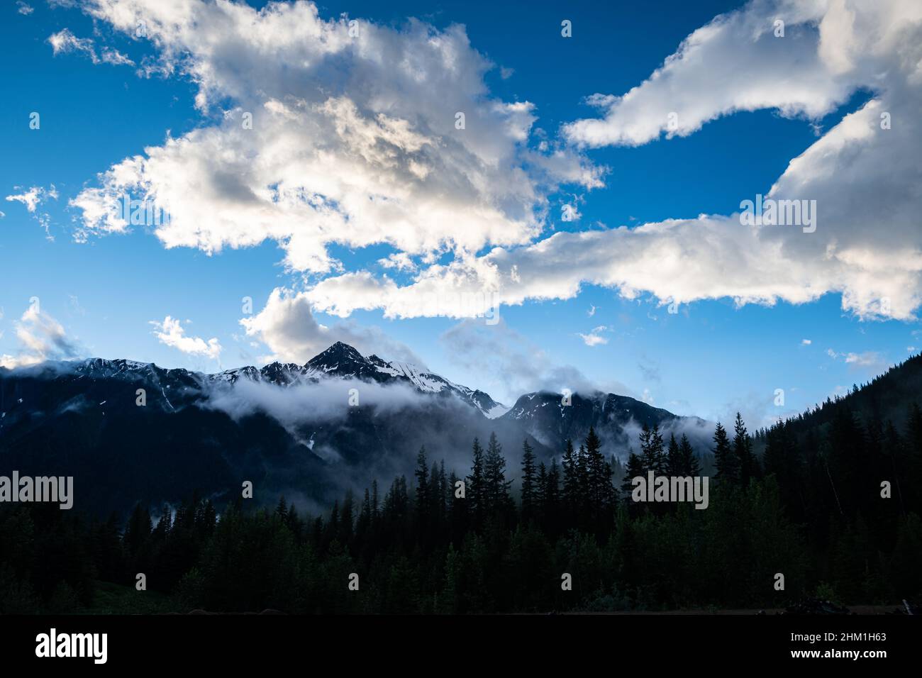 Berg Lake trail from above Stock Photo - Alamy