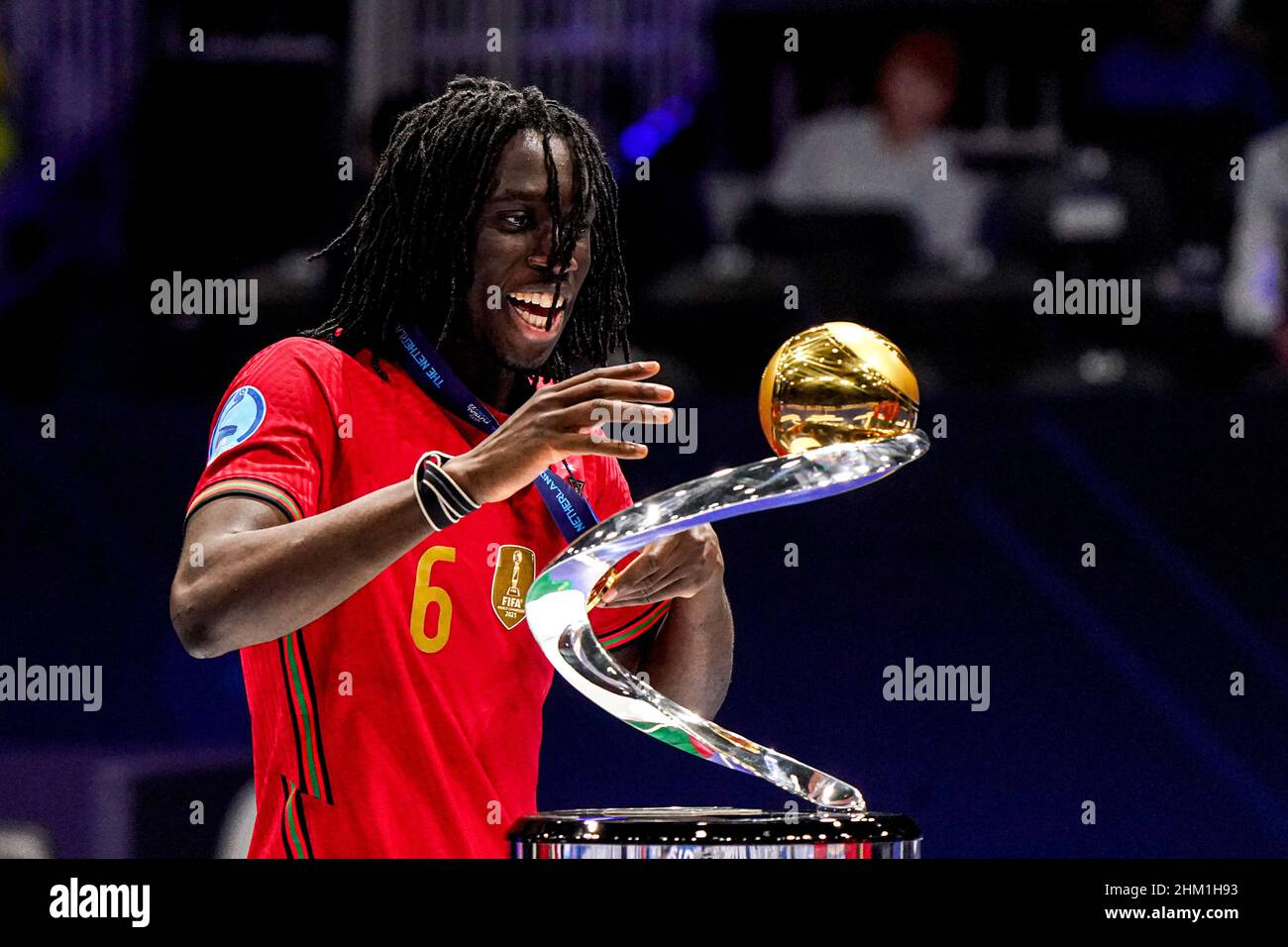 AMSTERDAM, NETHERLANDS - FEBRUARY 6: Zicky Te of Portugal celebrating ...