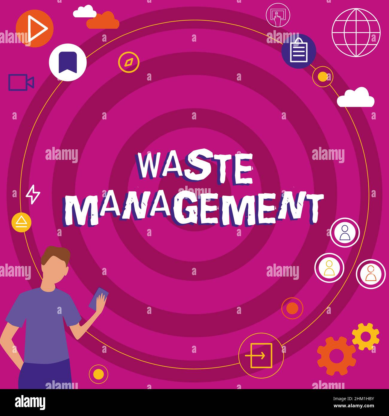 Writing displaying text Waste Management. Internet Concept Waste ...
