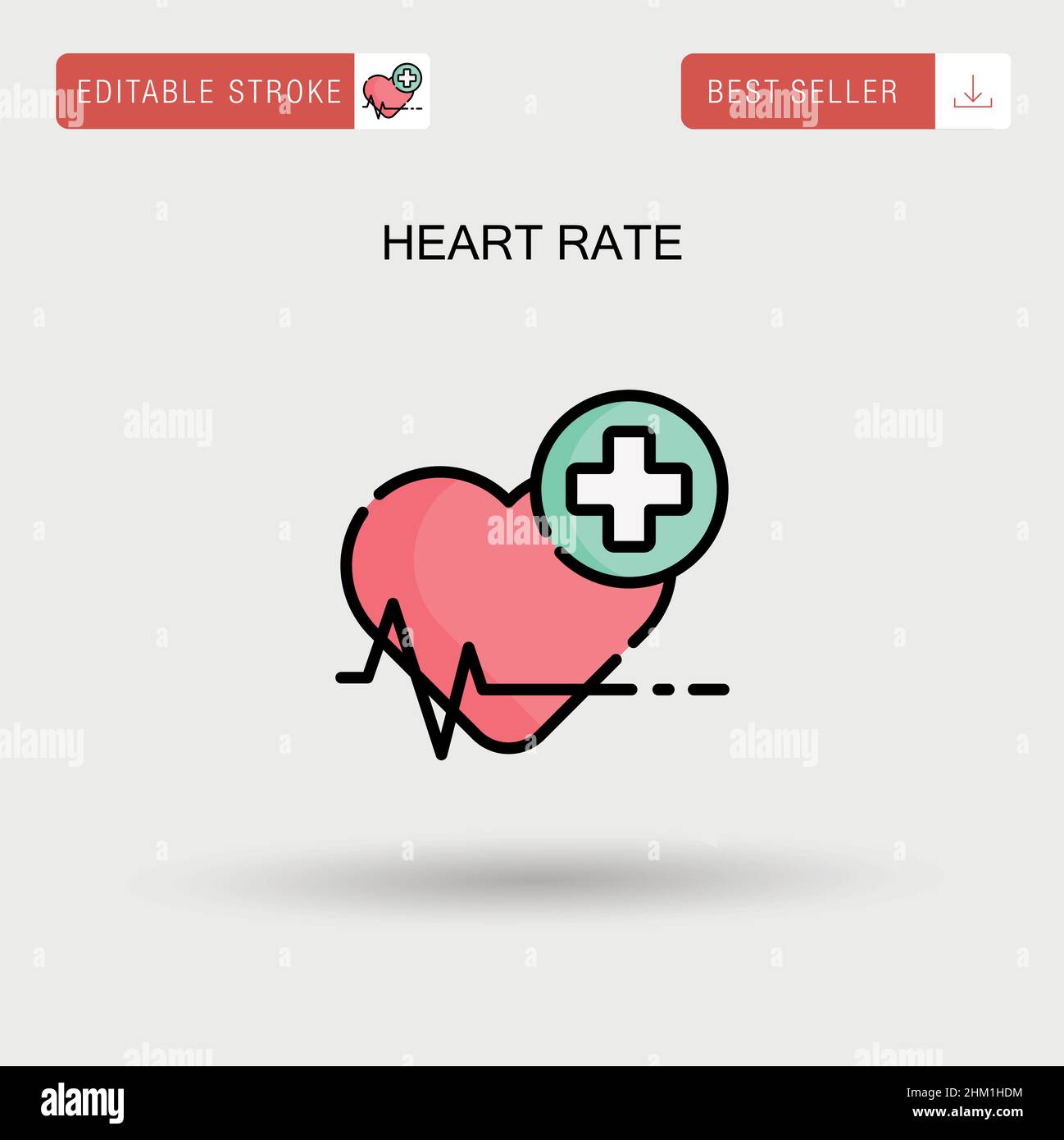 Heart rate symbol Stock Vector Images - Alamy