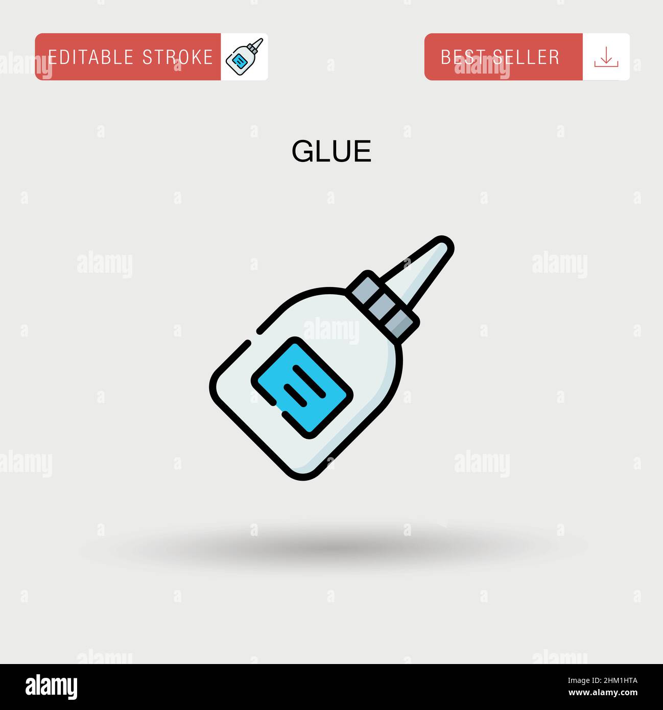 Glue Simple vector icon Stock Vector Image & Art - Alamy