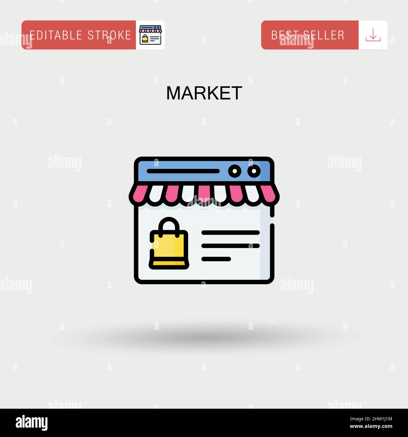 Market Simple vector icon Stock Vector Image & Art - Alamy