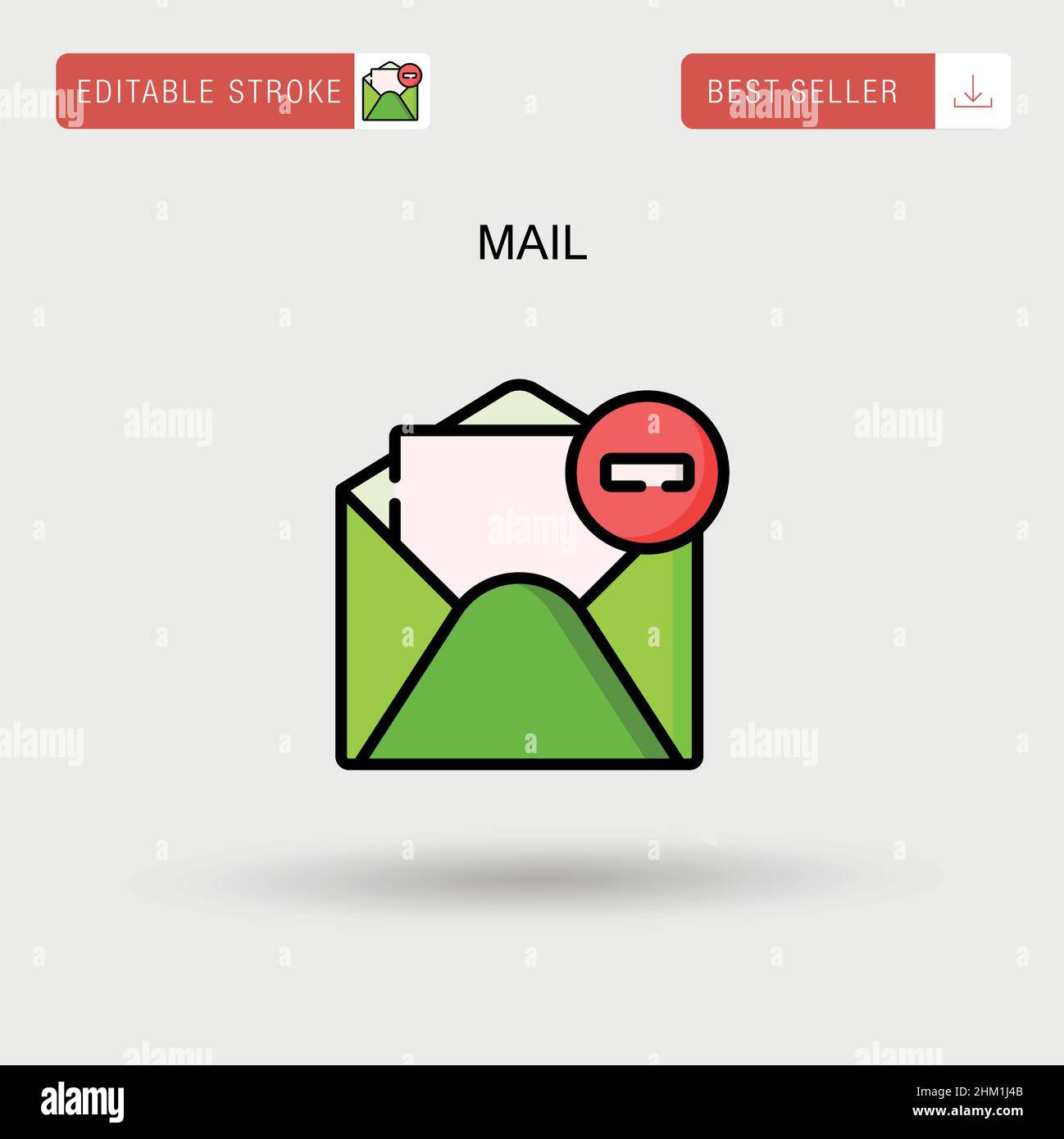 Mail Simple vector icon Stock Vector Image & Art - Alamy