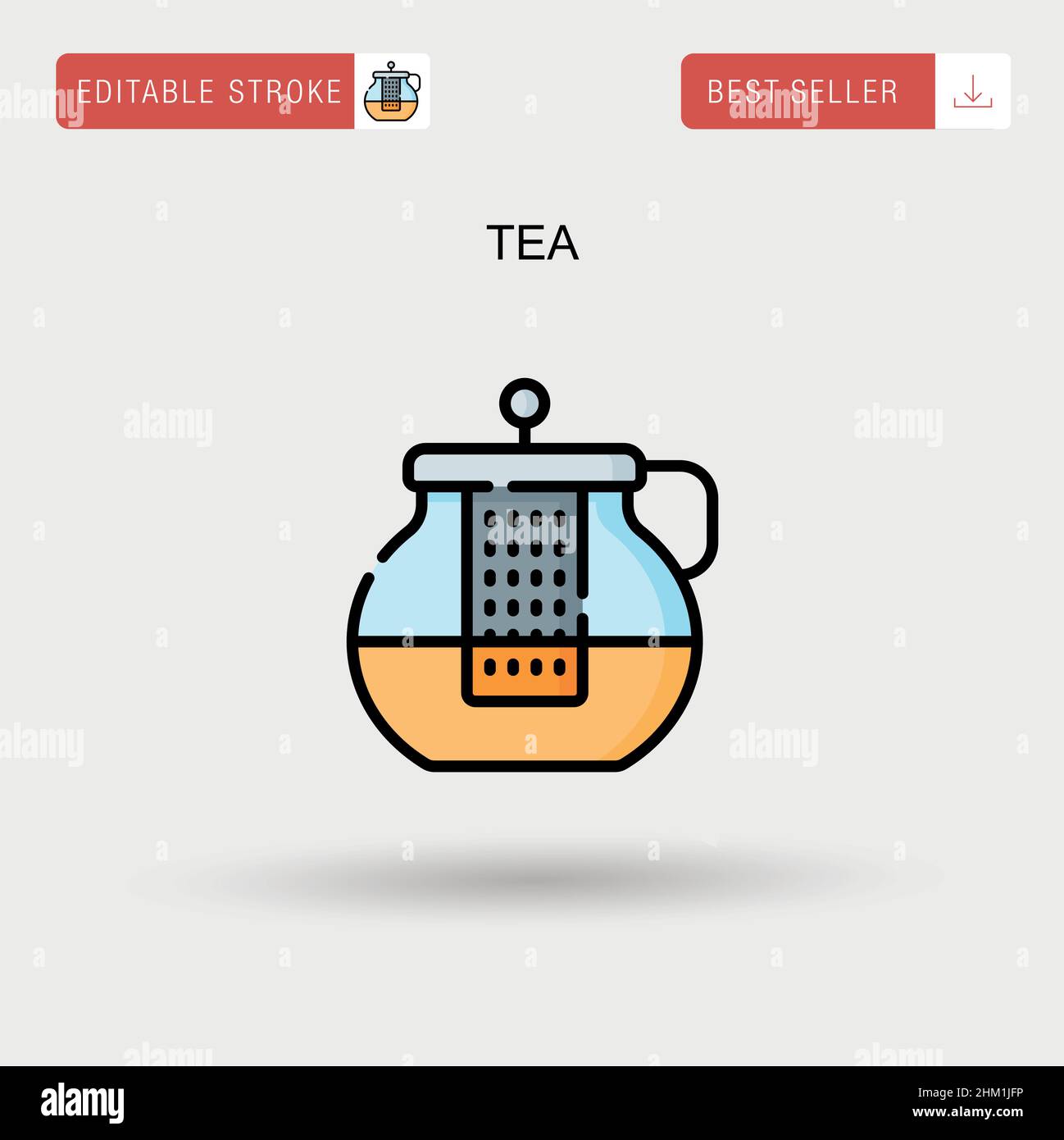 Tea Simple vector icon Stock Vector Image & Art - Alamy