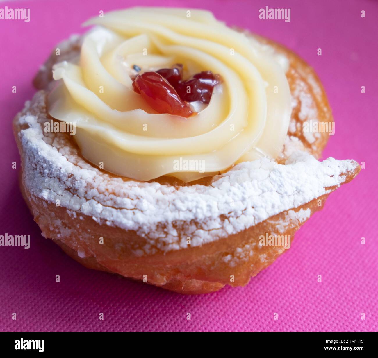 Zeppole of Saint Joseph, Italian pastry with flour, sugar, eggs, oil ...