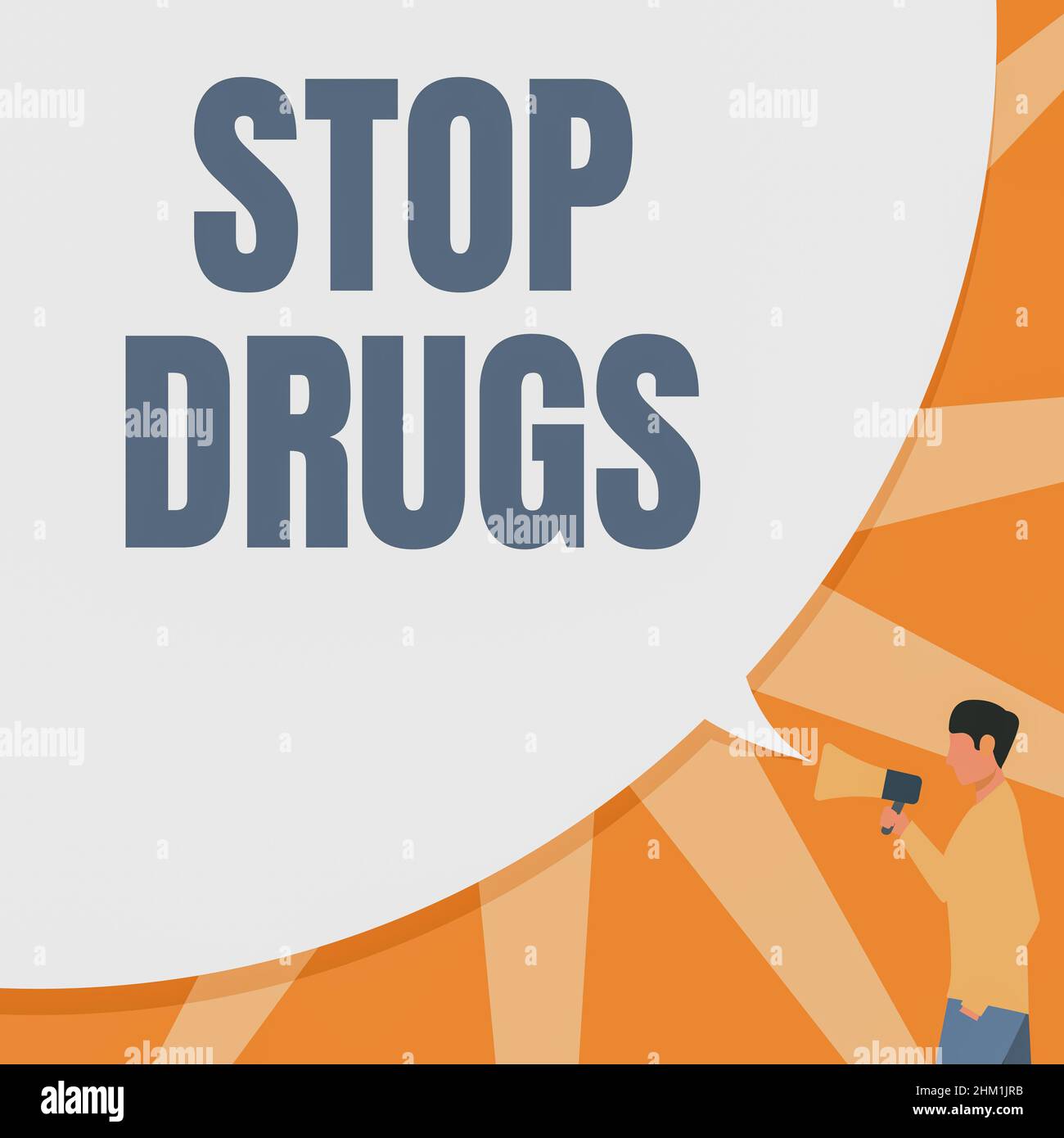Text caption presenting Stop Drugs. Internet Concept put an end on ...