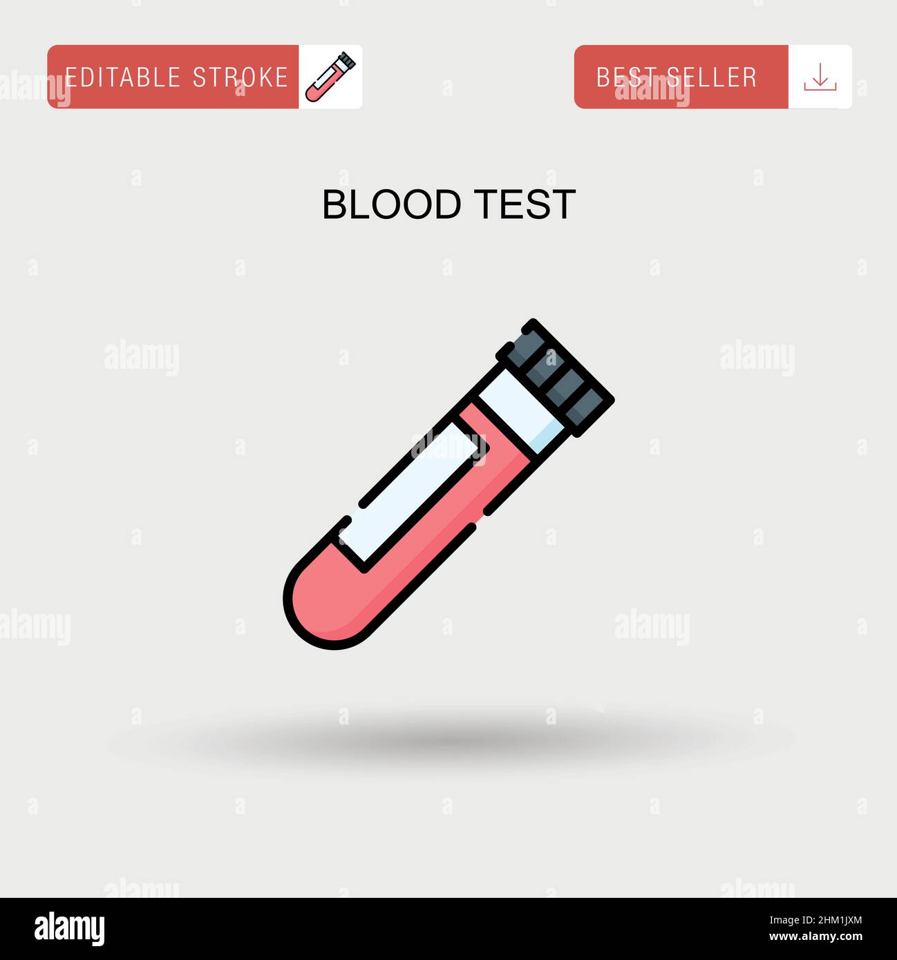 Blood test Simple vector icon Stock Vector Image & Art - Alamy
