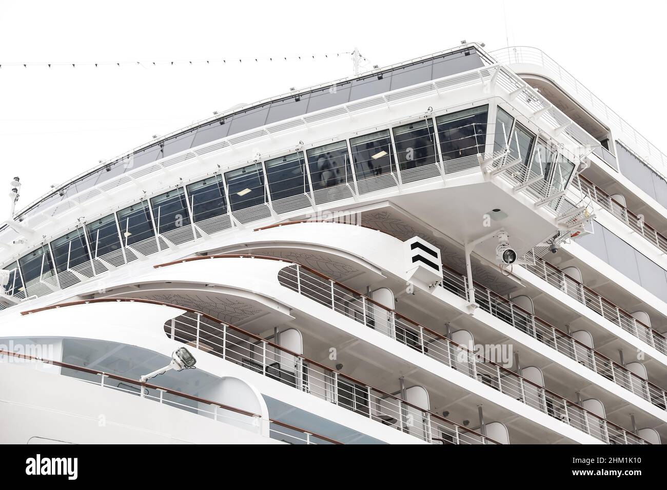Details of a White and Big Cruise Ship Stock Photo - Alamy