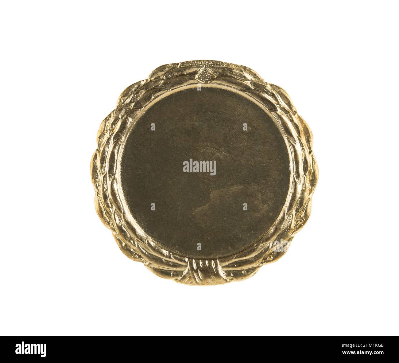 Closeup of gold medal. Isolated on a white background Stock Photo - Alamy