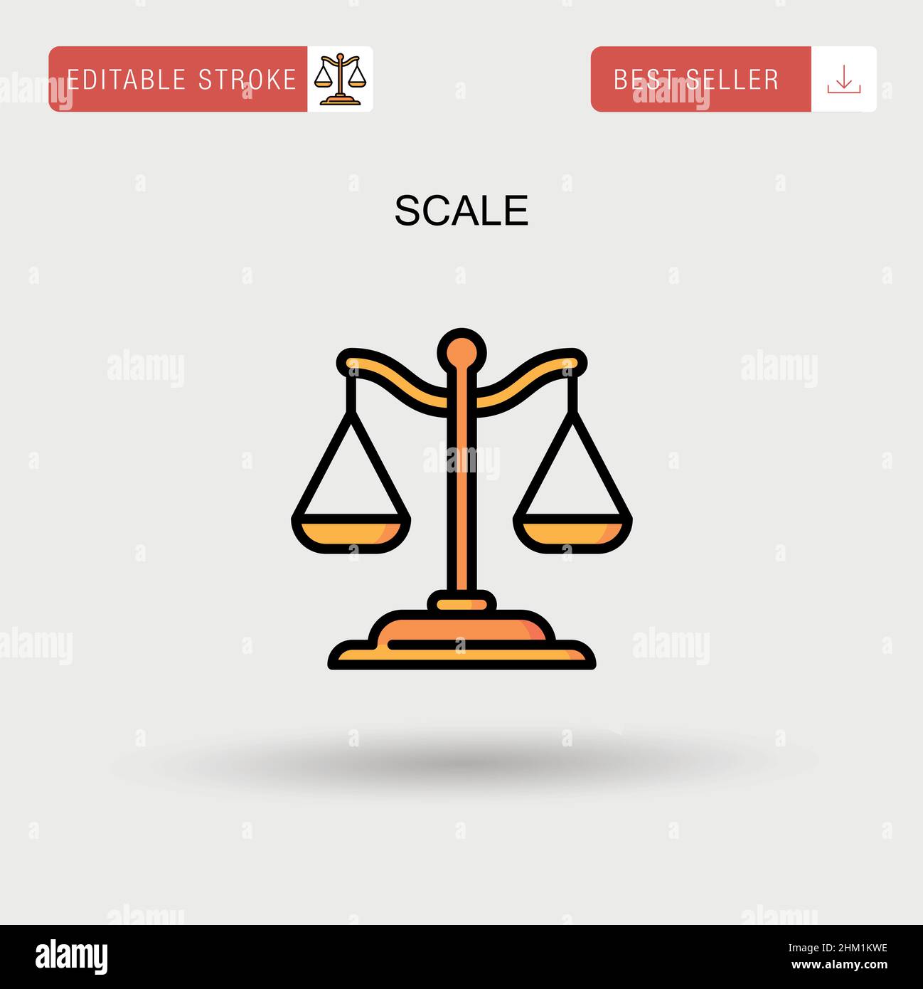 Scale Simple vector icon Stock Vector Image & Art - Alamy