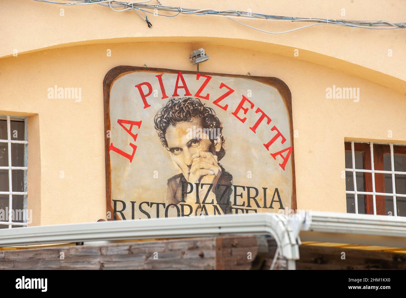 portrait of the actor and director Massimo Troisi, that wrote his last ...