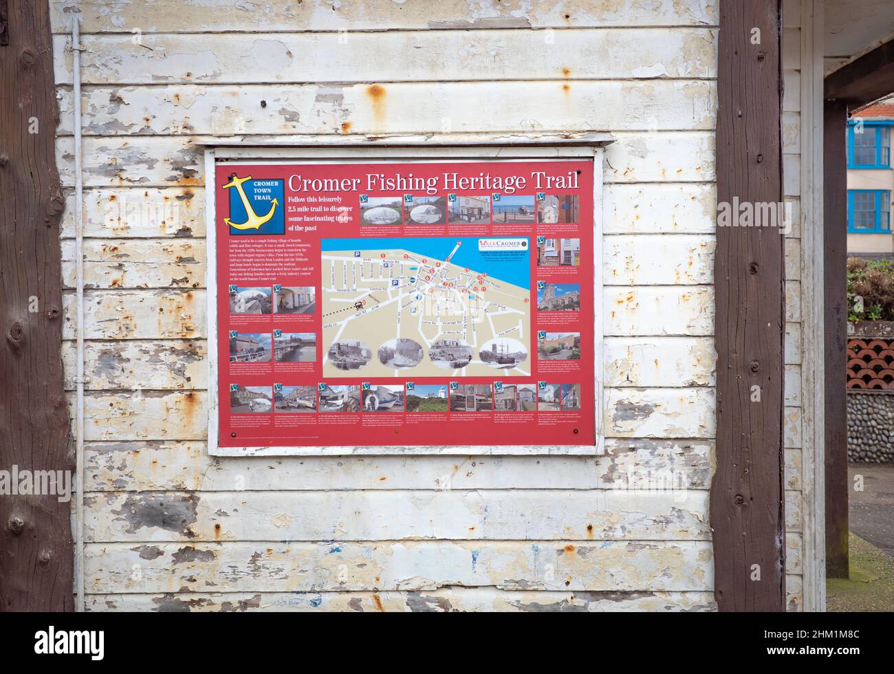 Cromer, Norfolk, UK – February 2022. Cromer Fishing Heritage Trail ...