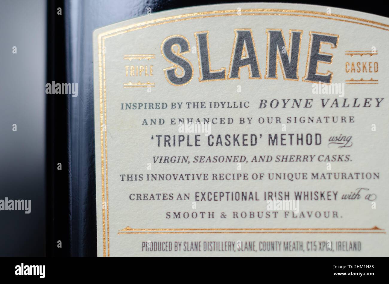 LONDON, UNITED KINGDOM - JANUARY 25, 2022 Characteristic black bottle ...