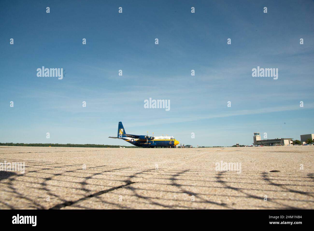 U.S. Navy Blue Angels Flight Demonstration Team. Static ground display ...