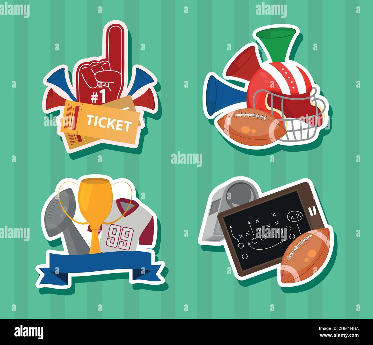 american football labels Stock Vector Image & Art - Alamy