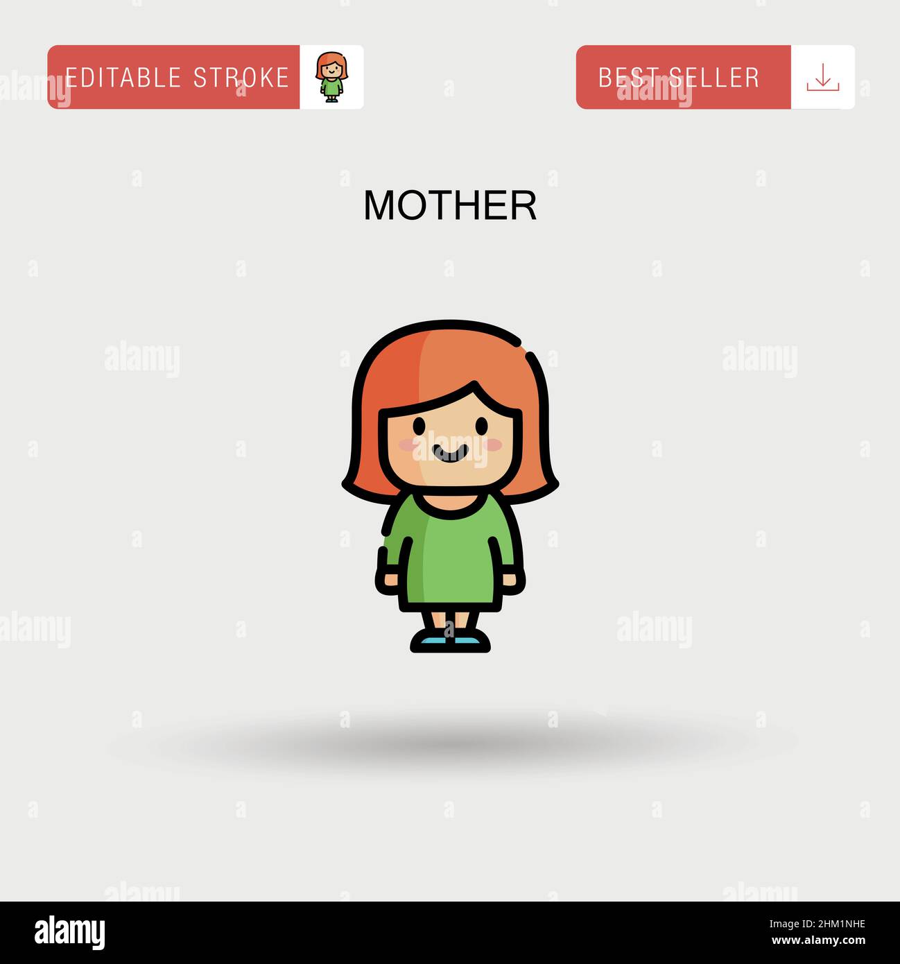 Mother Simple vector icon Stock Vector Image & Art - Alamy