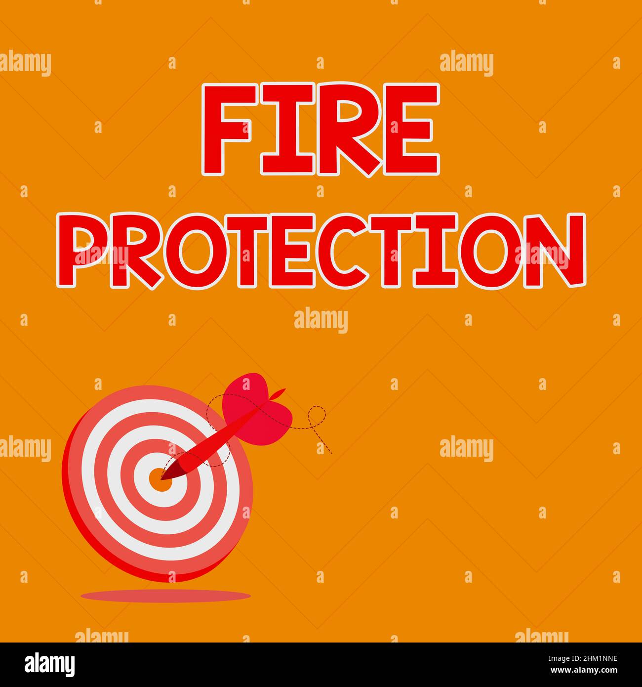 Handwriting text Fire Protection. Word Written on measures taken to ...
