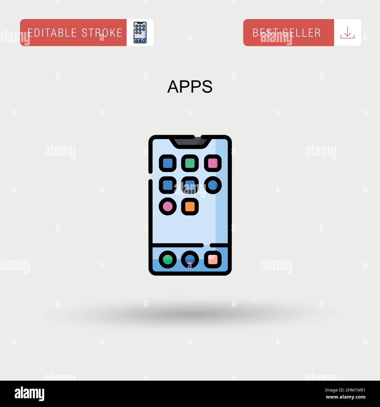 Apps Simple vector icon Stock Vector Image & Art - Alamy