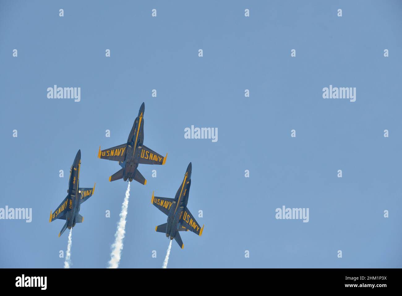 U.S. Navy Blue Angels Flight Demonstration Team. Flying in formation ...