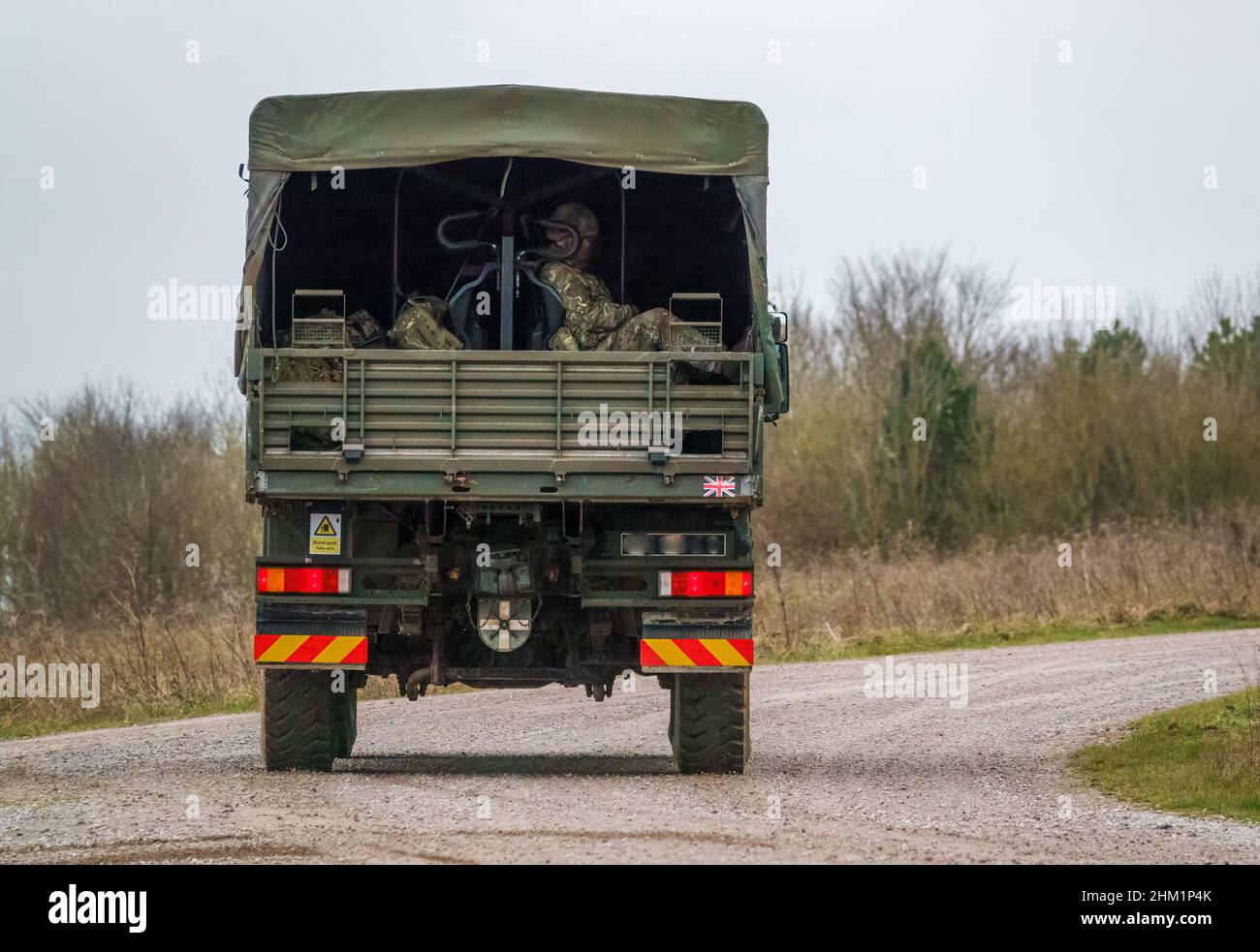 British army MAN SV 4x4 army lorry logistics vehicle truck driving ...
