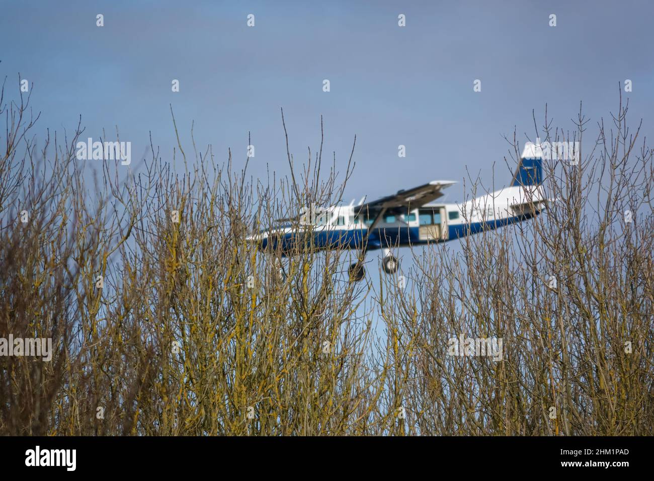 Cessna 208b Grand Caravan G-CPSS on final approach after dropping a ...
