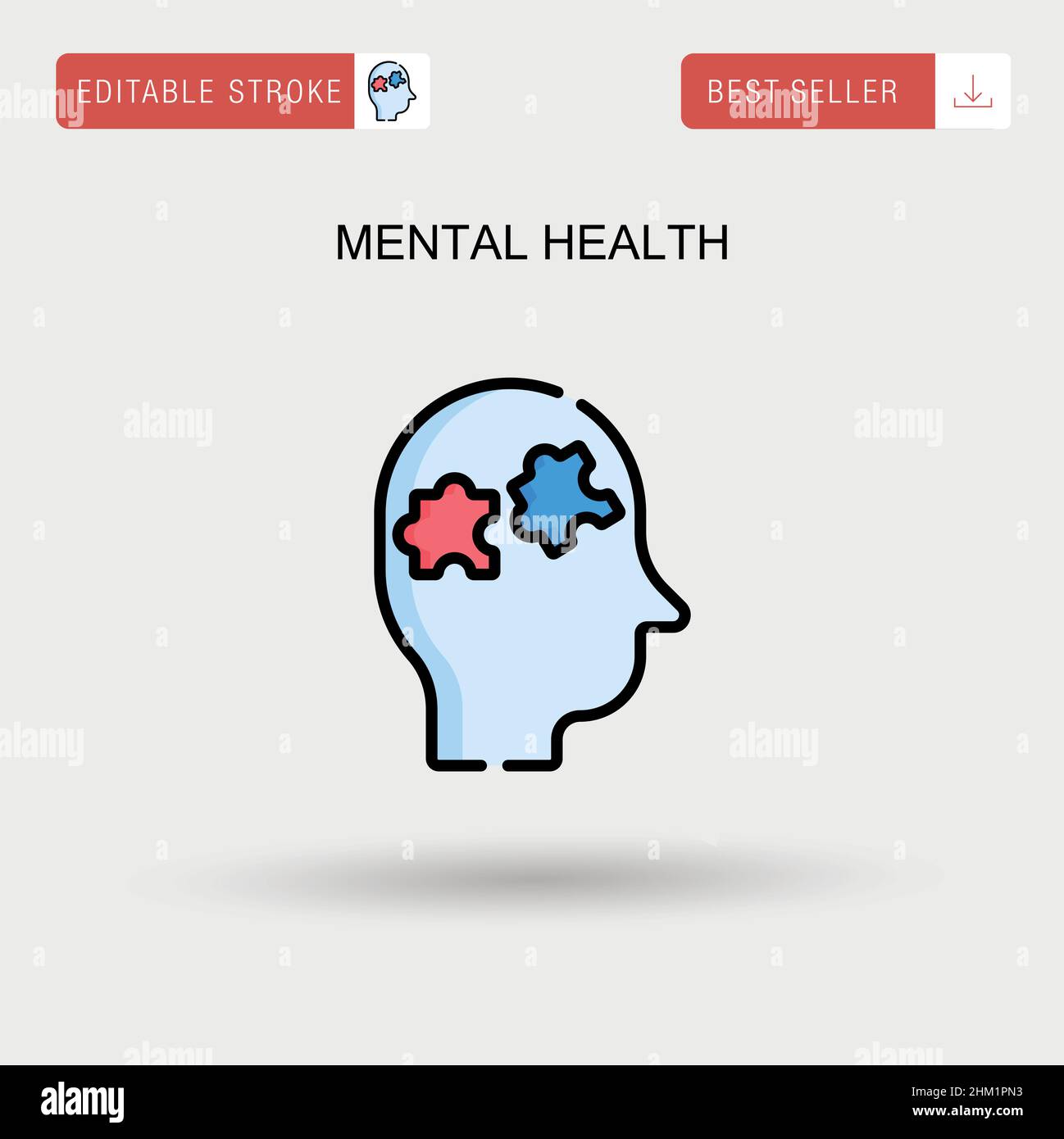 Mental health Simple vector icon Stock Vector Image & Art - Alamy