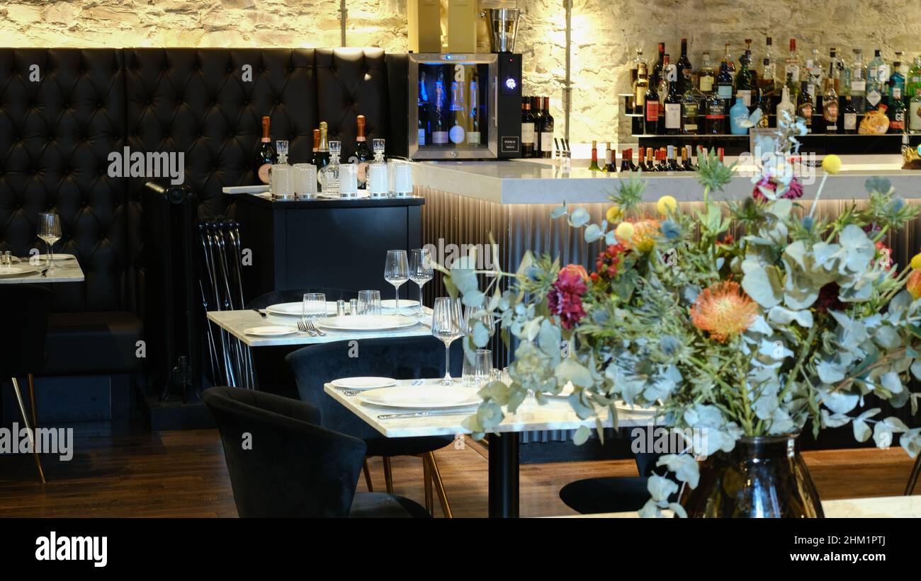 Th chapel restaurant at Bodmin Jail Hotel Stock Photo - Alamy