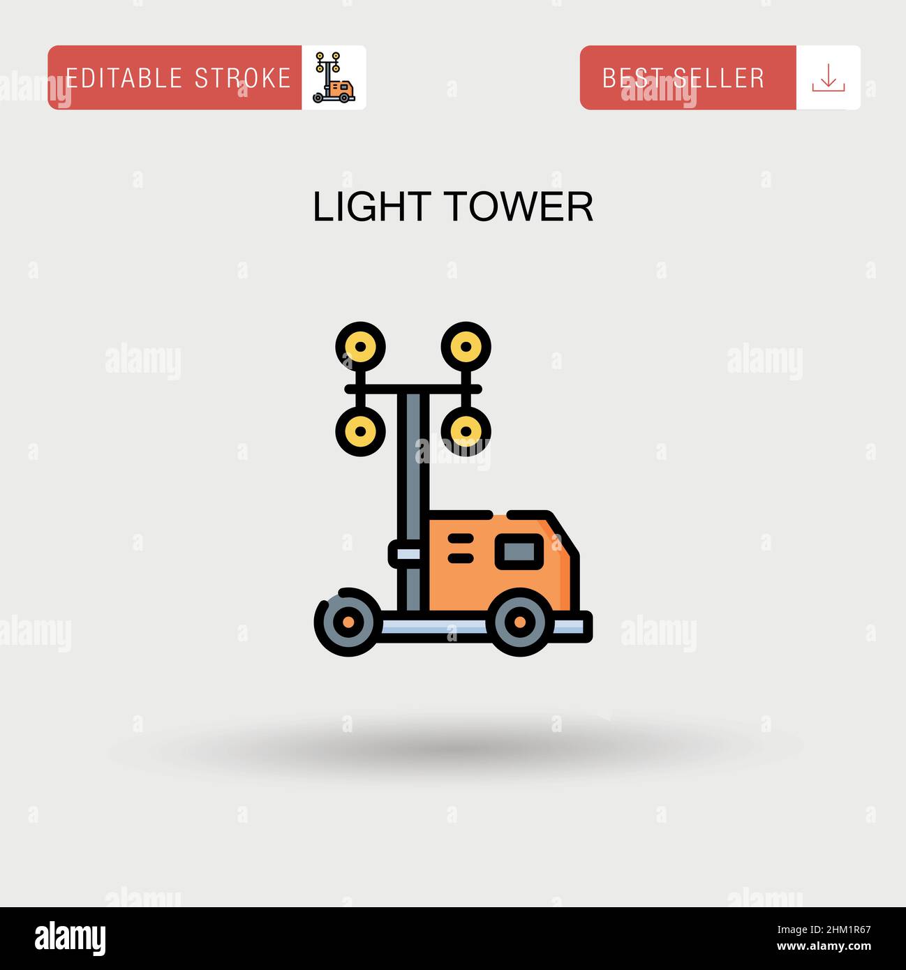 Light tower Simple vector icon Stock Vector Image & Art - Alamy
