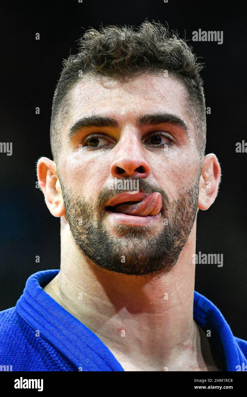 Men's -100 kg, Peter Paltchik of Israel competes during the Paris Grand ...