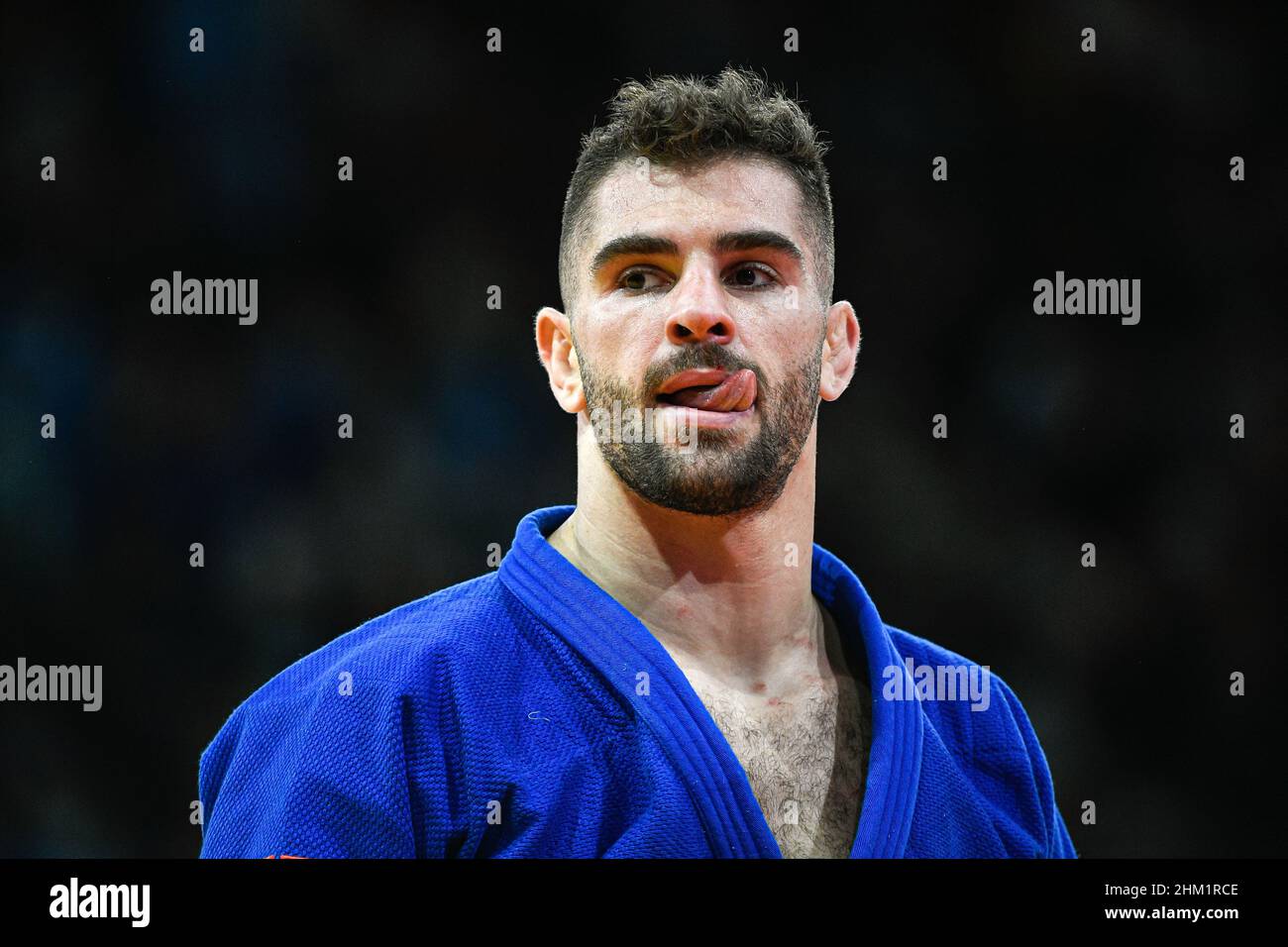 Men's -100 kg, Peter Paltchik of Israel competes during the Paris Grand ...