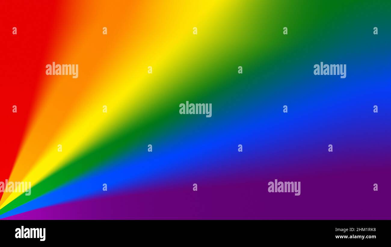Rainbow colored color spectrum blurred background. Gay pride and LGBT ...