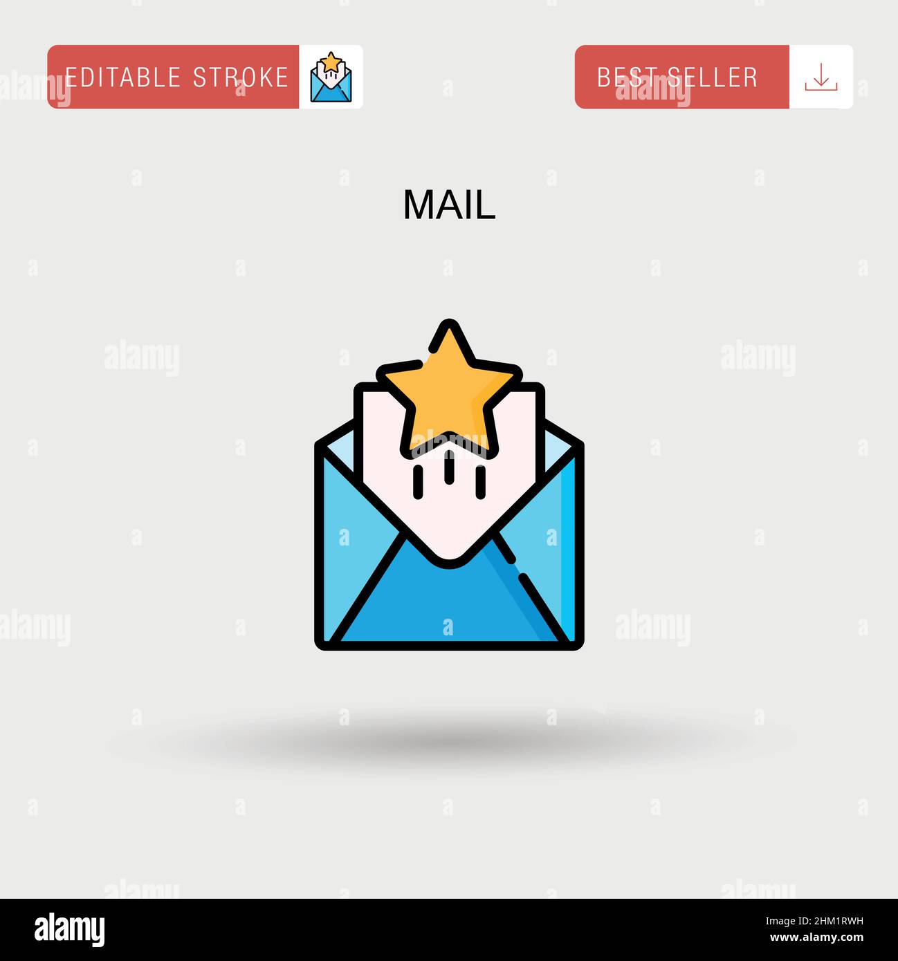 Mail Simple vector icon Stock Vector Image & Art - Alamy