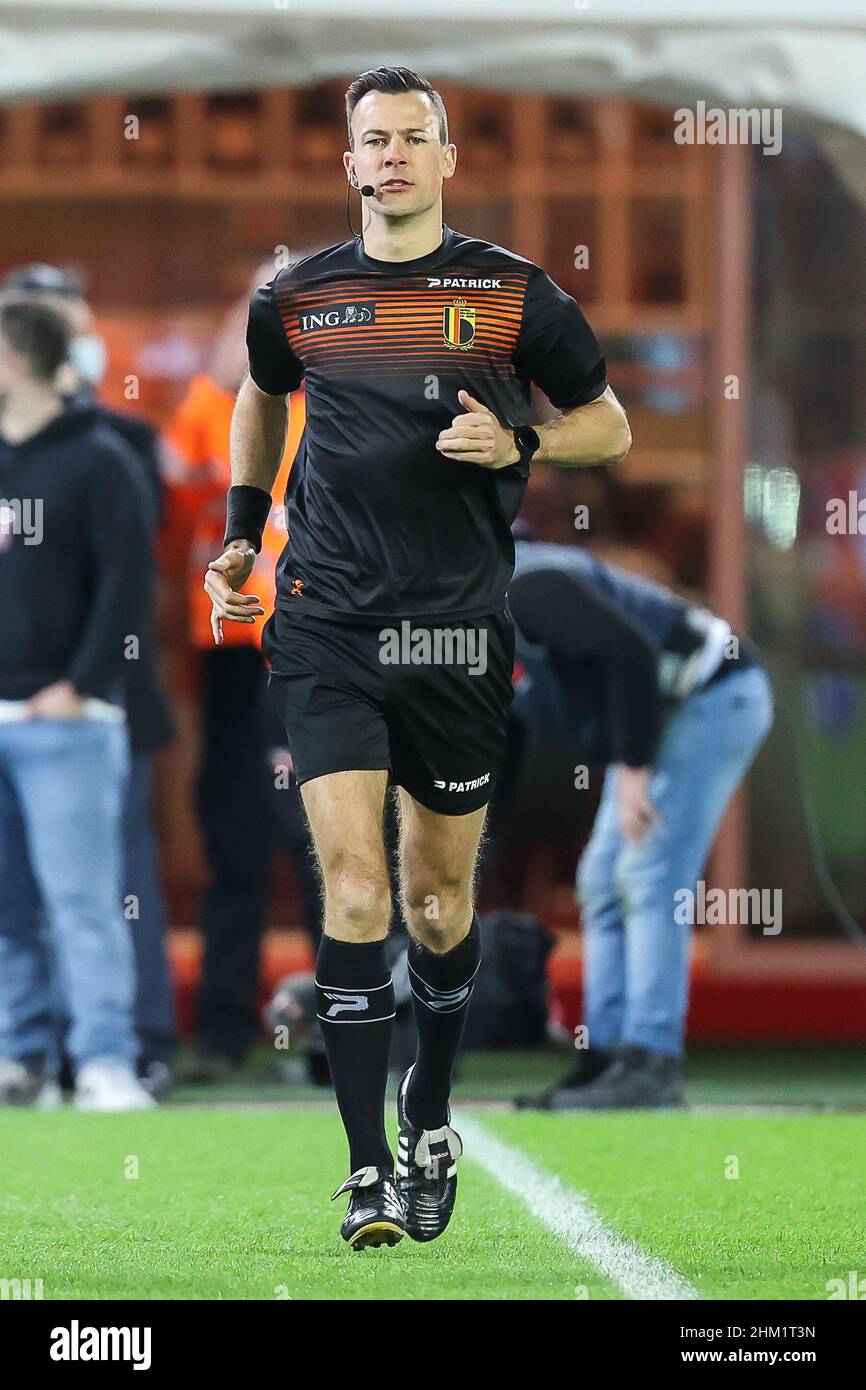 ANTWERP, BELGIUM - FEBRUARY 5: referee Bram van Driessche during the ...