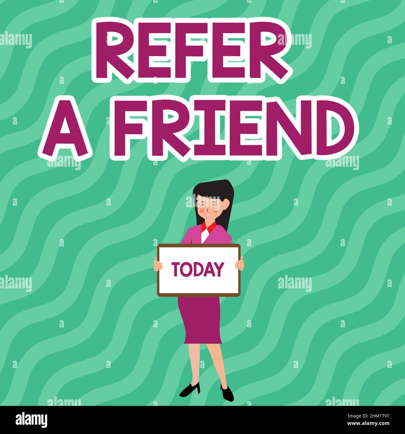 Handwriting text Refer A Friend. Business approach Recommendation ...