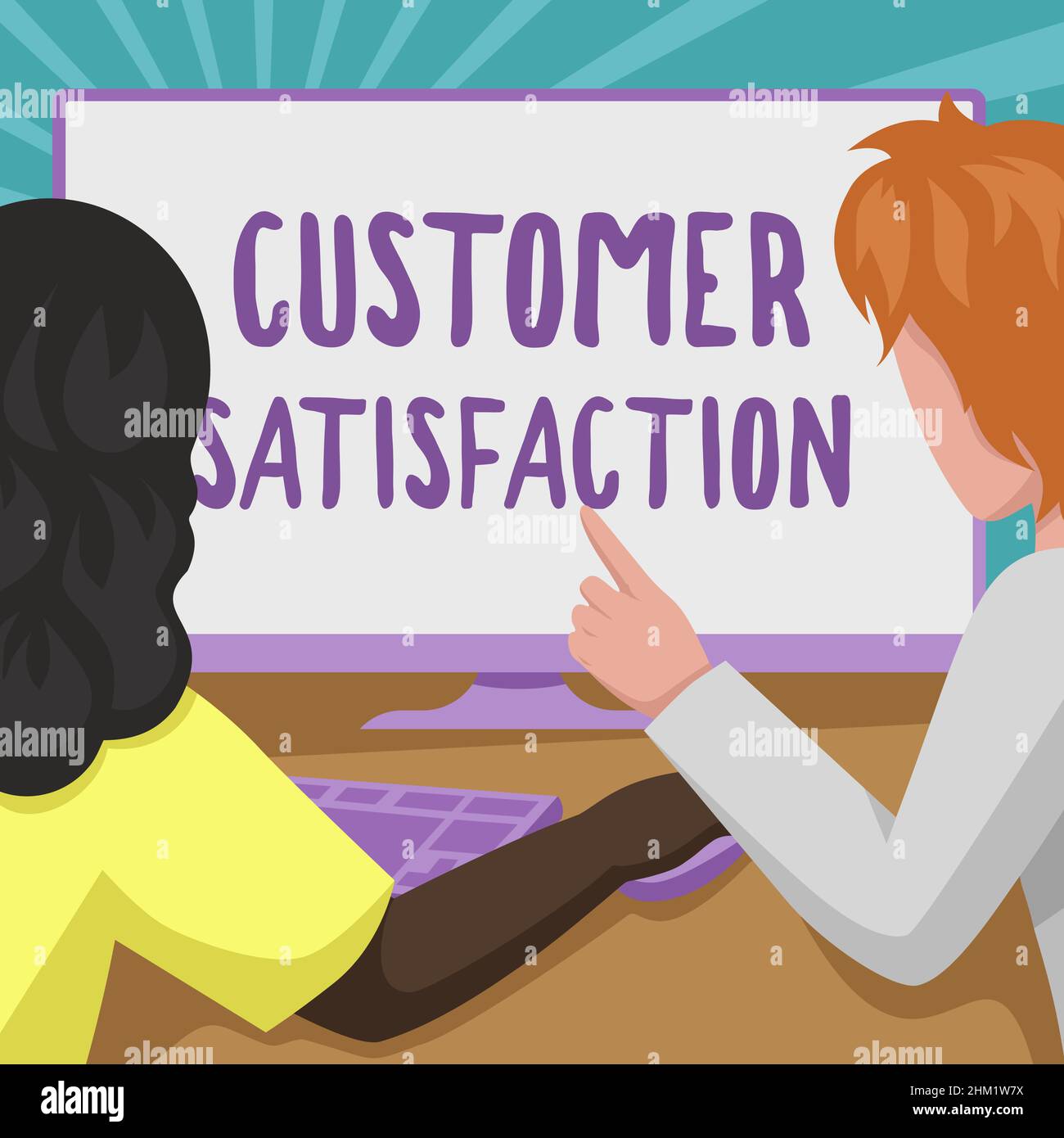 Conceptual display Customer Satisfaction. Business showcase Exceed ...