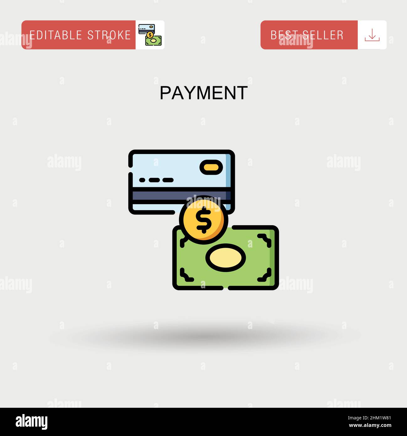 Payment Simple vector icon Stock Vector Image & Art - Alamy