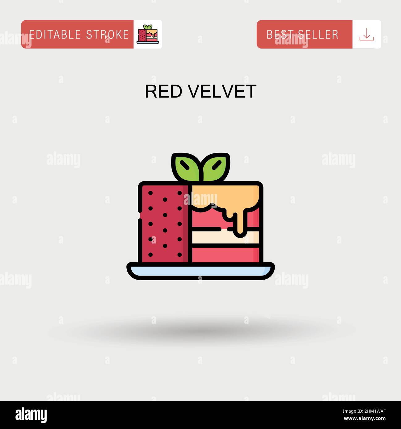 Fresh red color chocolate Stock Vector Images - Alamy