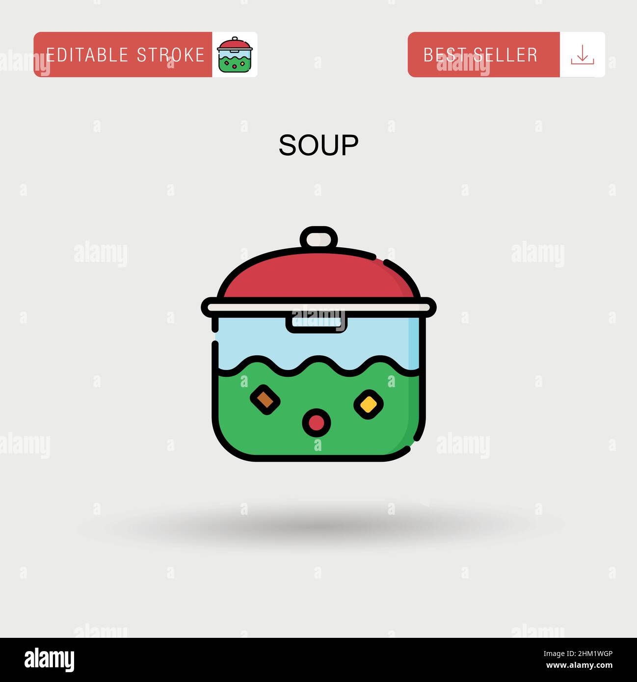 Carrot cream soup icon Stock Vector Images - Alamy