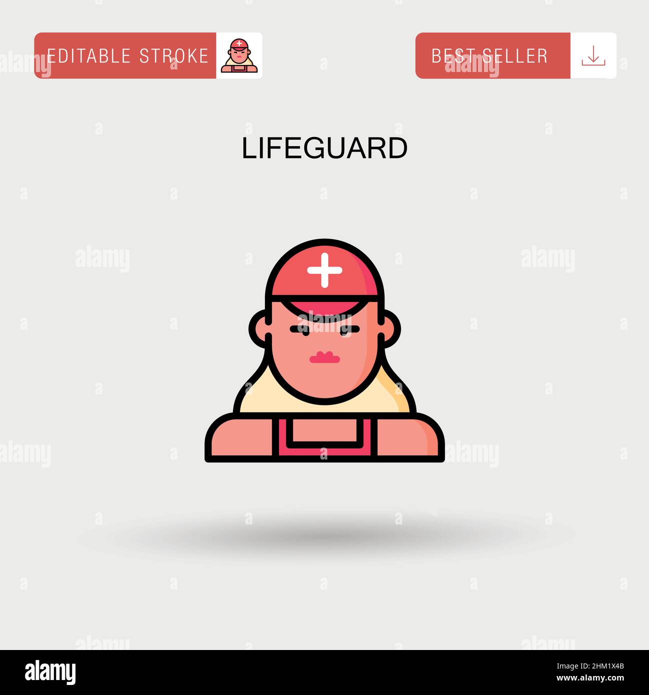 Female lifeguard Stock Vector Images - Alamy