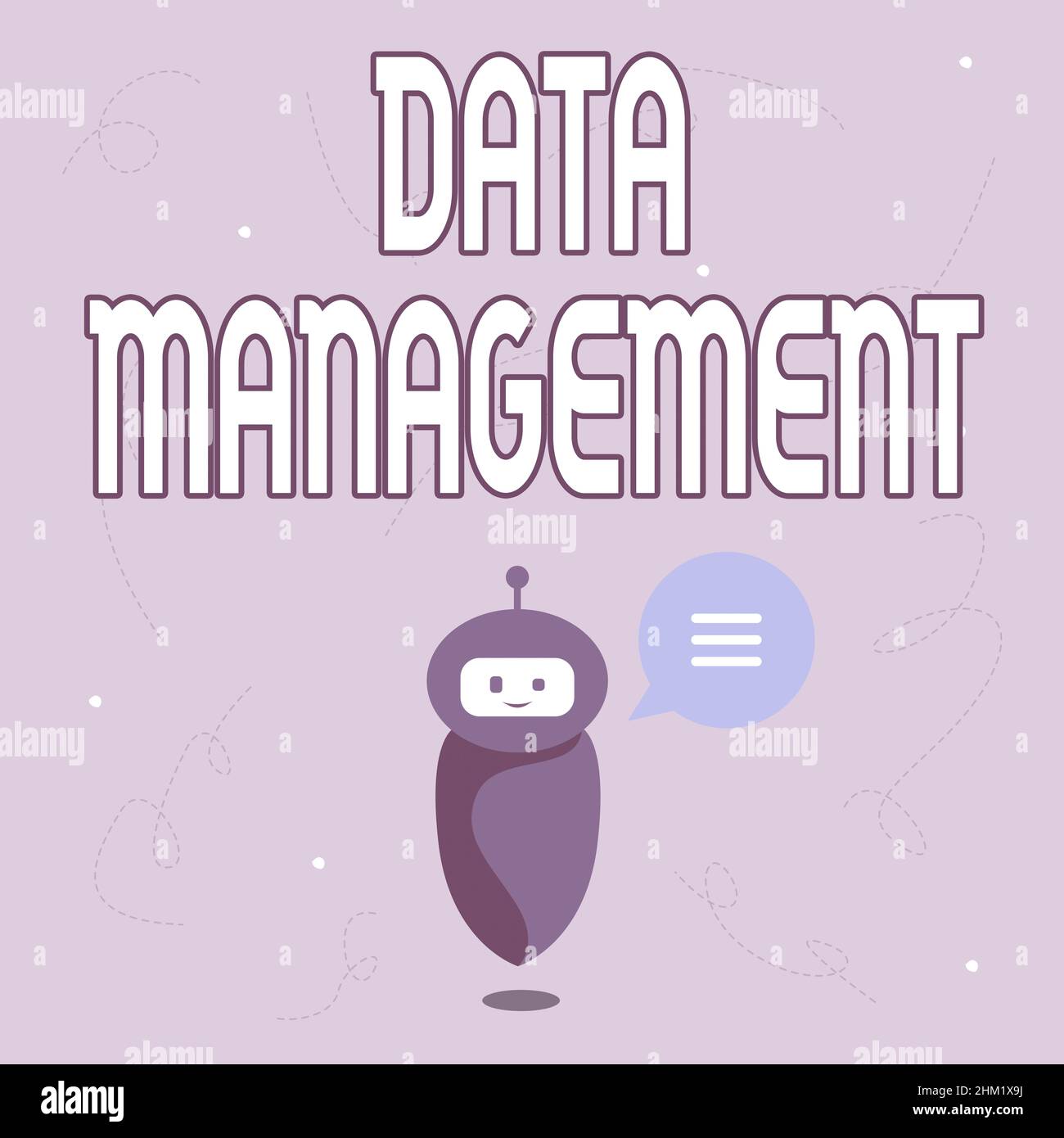 Conceptual caption Data Management. Business overview The practice of organizing and maintaining ...