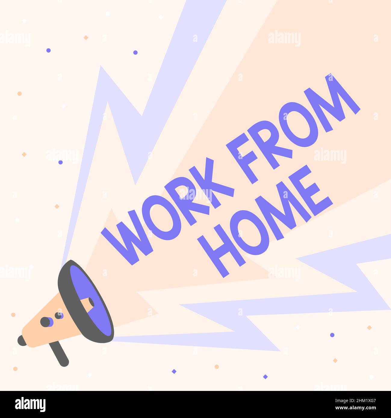 Sign displaying Work From Home. Internet Concept Work From Home ...