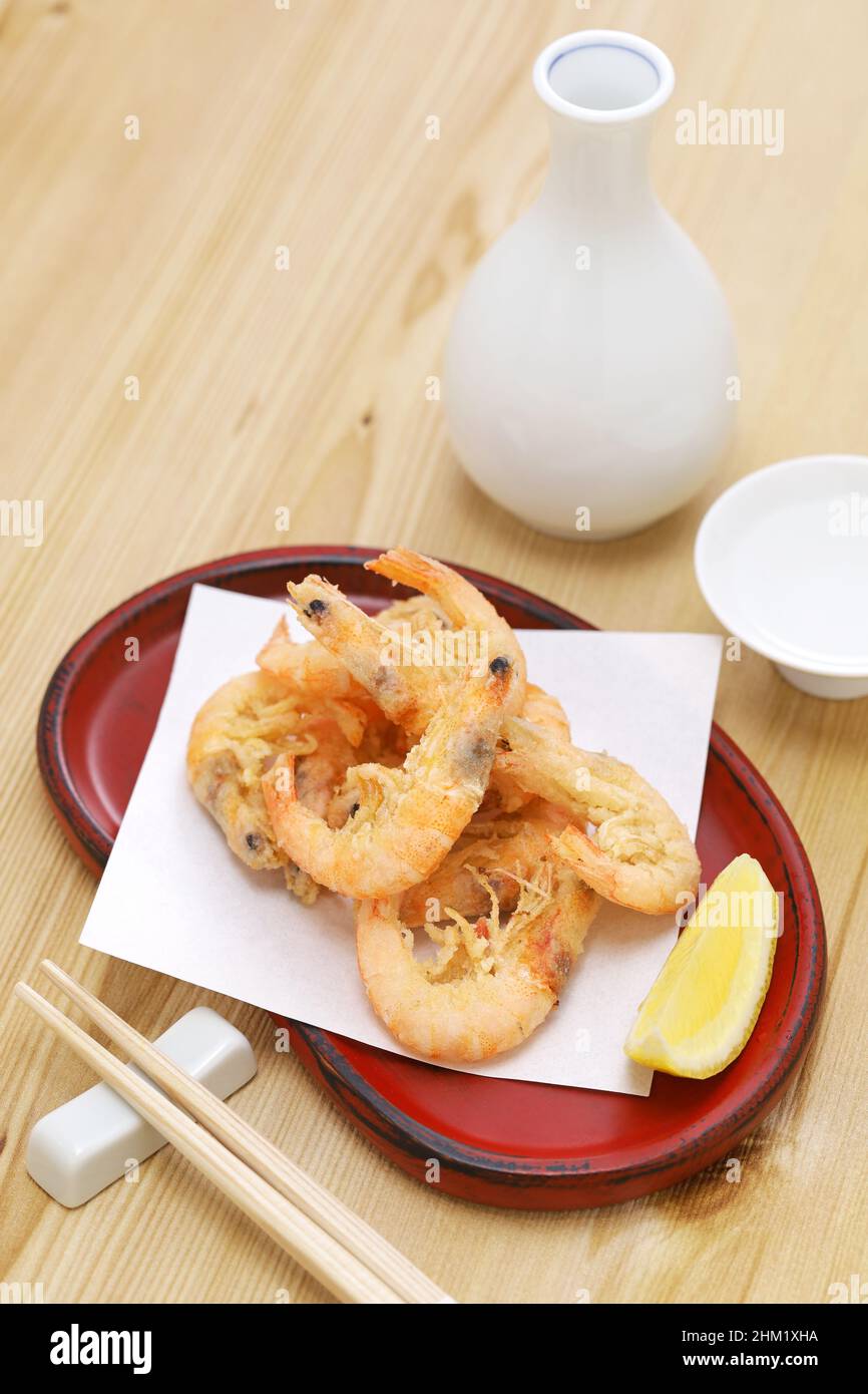 shiba ebi no karaage, deep fried Japanese famous shrimp Stock Photo - Alamy