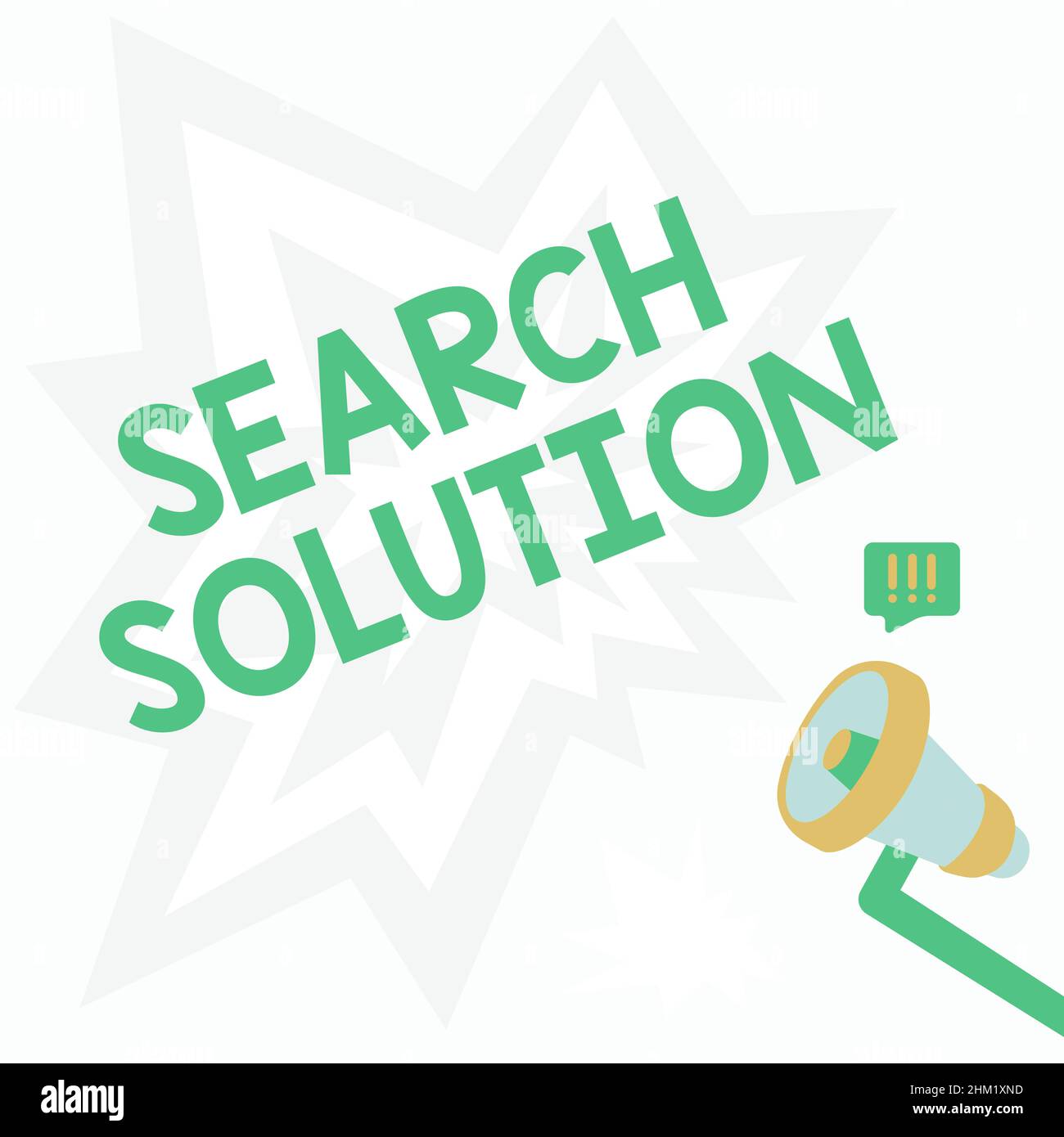 Conceptual display Search Solution. Business concept an action or ...