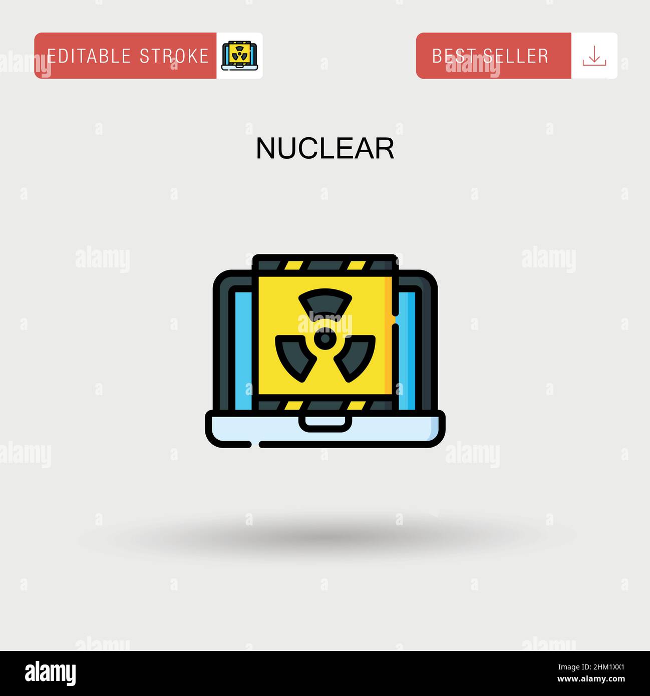 Nuclear Simple vector icon Stock Vector Image & Art - Alamy