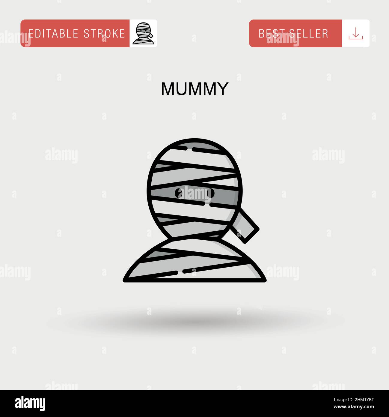Mummy Simple vector icon Stock Vector Image & Art - Alamy