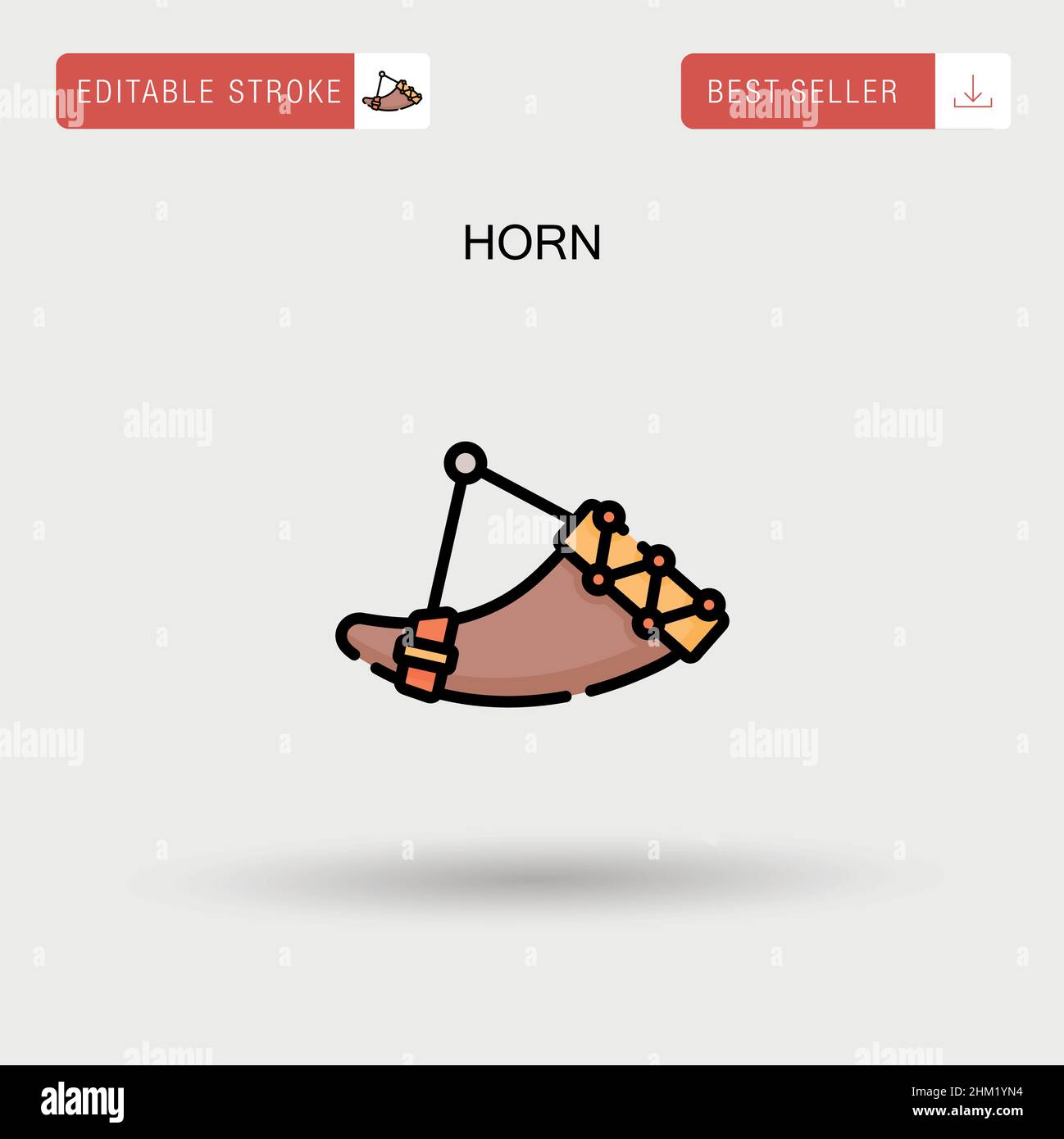 Simple horn hi-res stock photography and images - Alamy