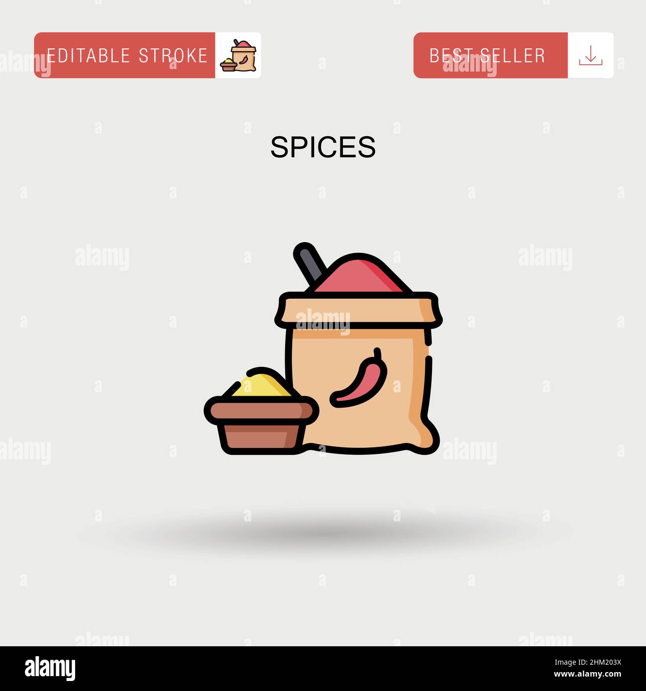 Spices Simple vector icon Stock Vector Image & Art - Alamy