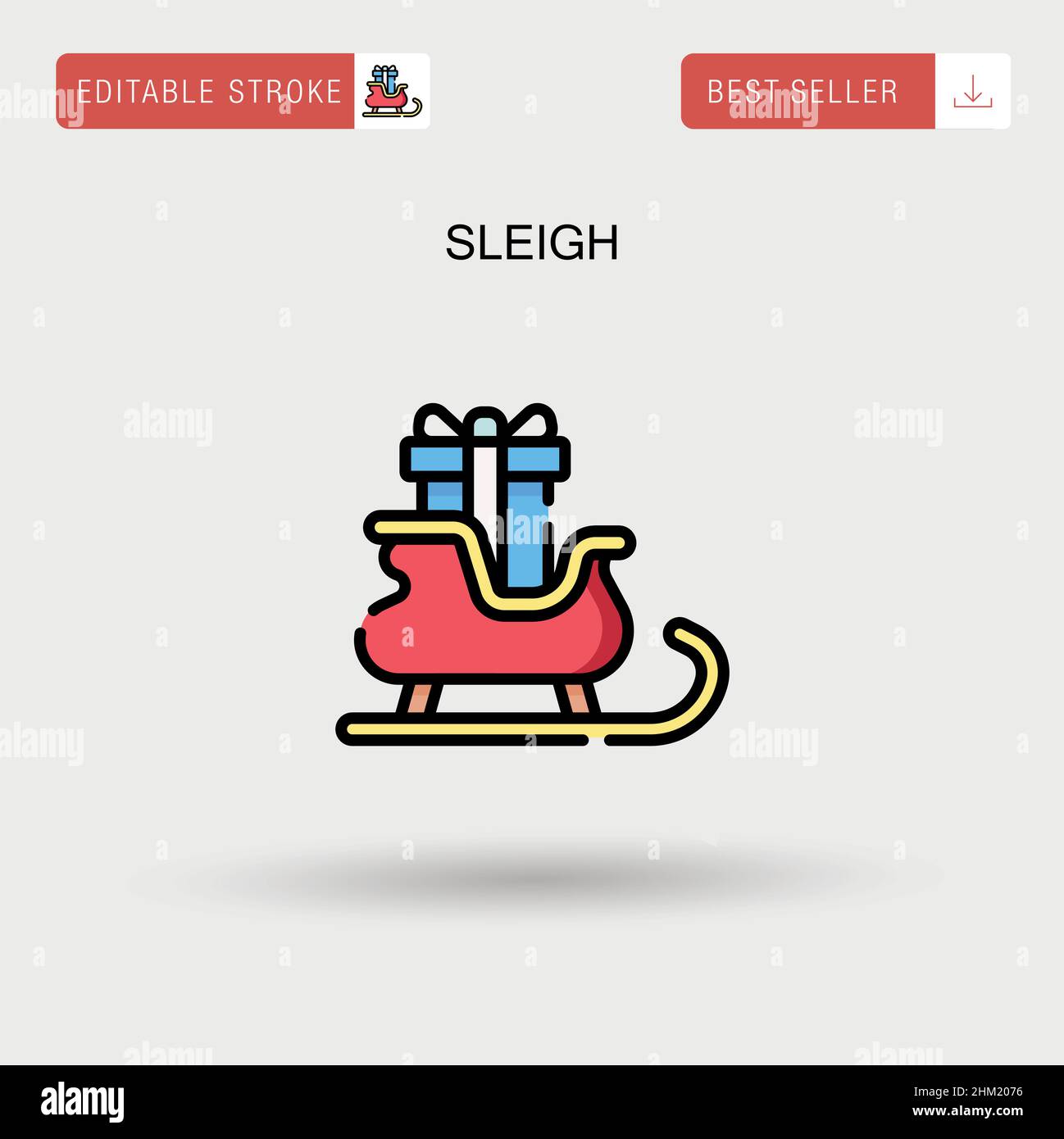 Sledge sleigh Stock Vector Images - Alamy