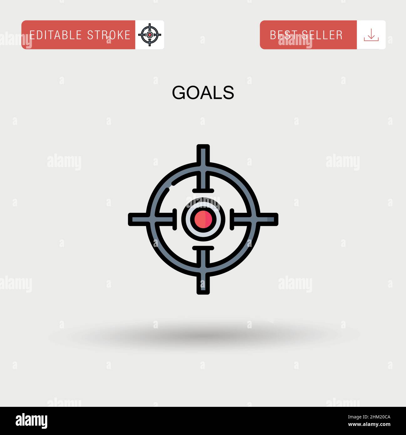Goals Simple vector icon Stock Vector Image & Art - Alamy