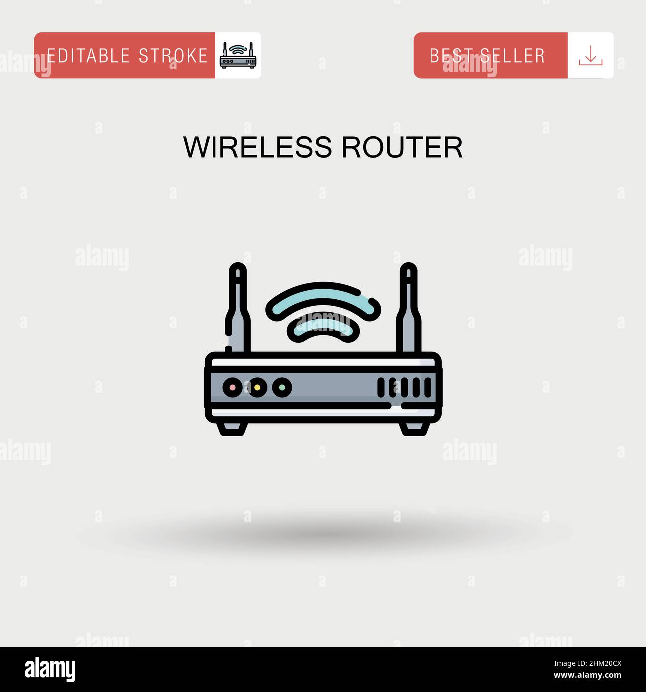 Wireless router Stock Vector Images - Alamy